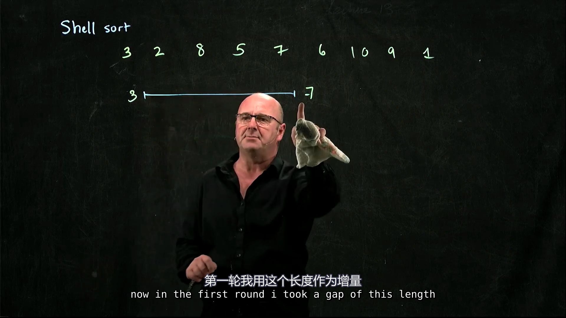 五分钟学会希尔排序【中英字幕】