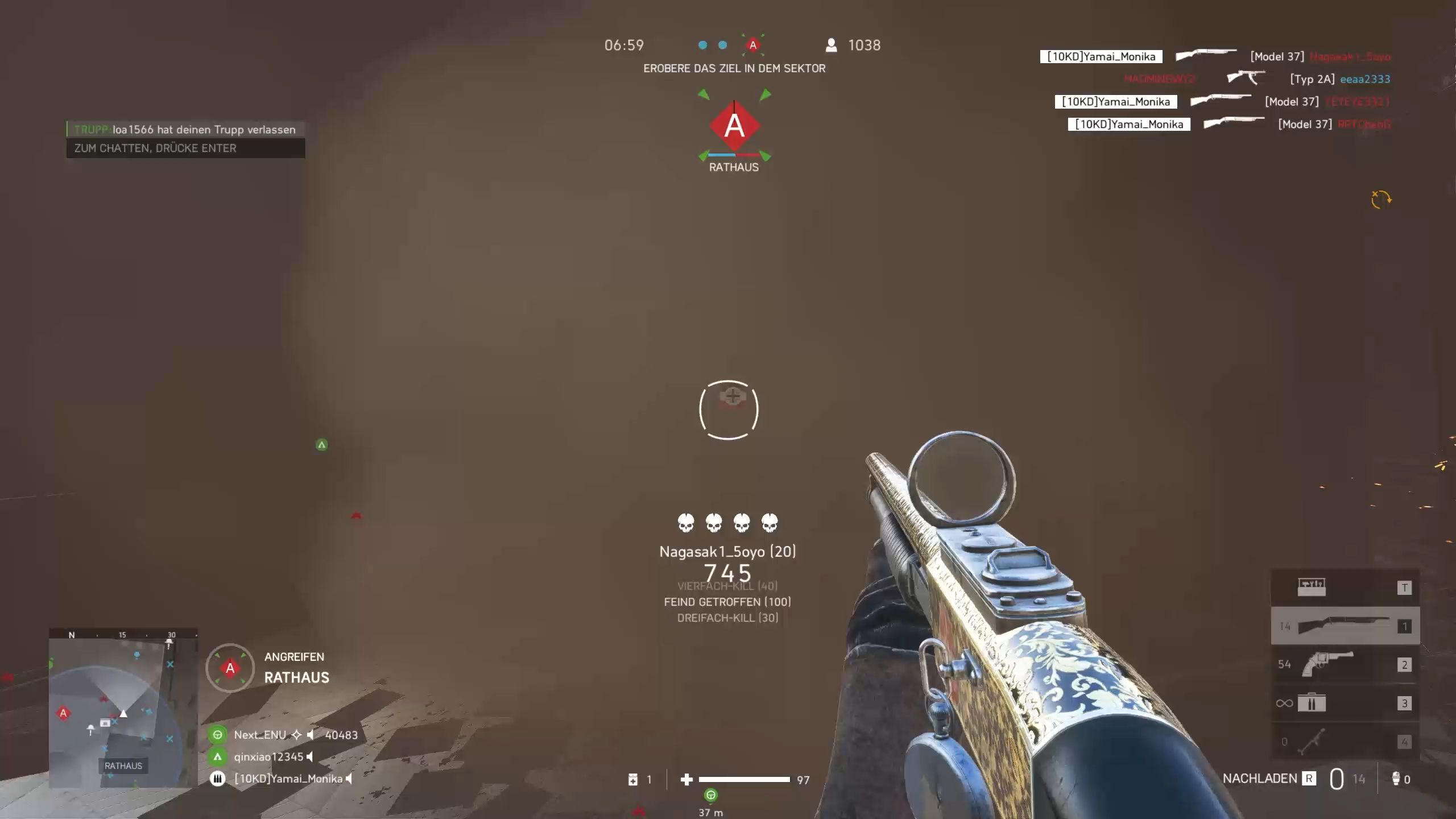 我们喷子玩家操作就是厉害:)_哔哩哔哩bilibili_战地风云_第一视角