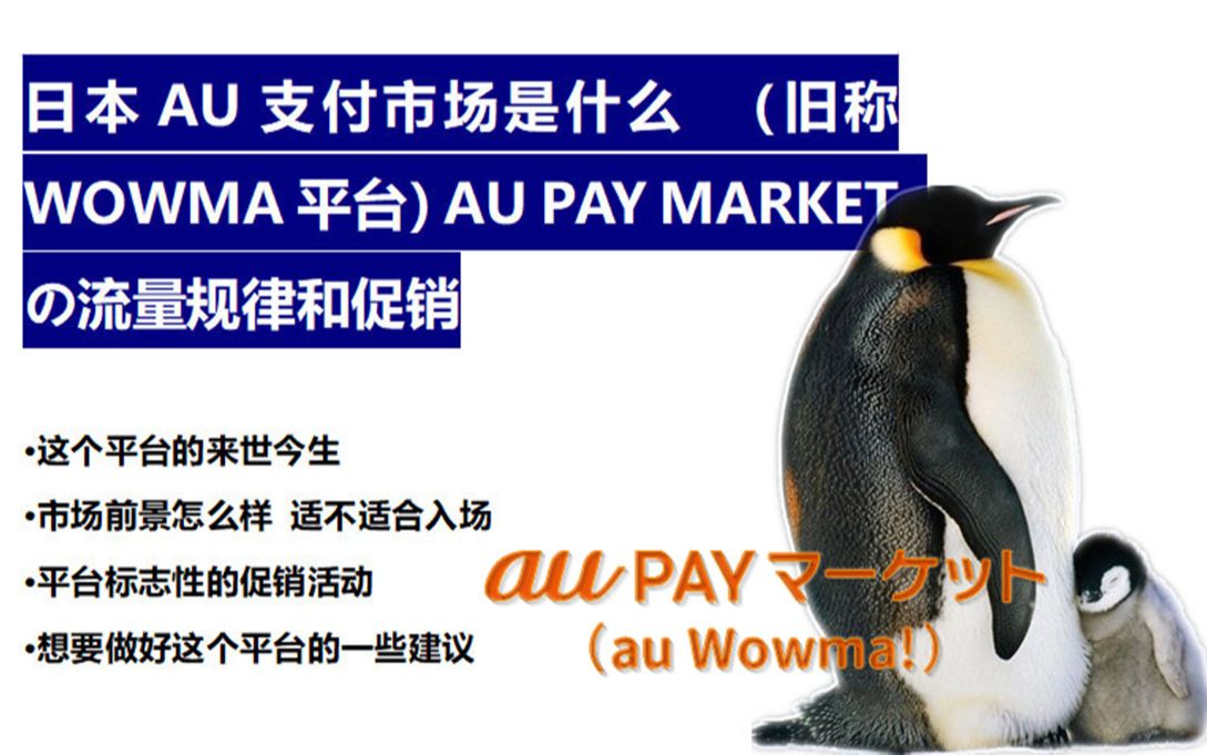 日本AU支付市场是什么 (旧称WOWMA平台)AU PAY MARKET の流量...