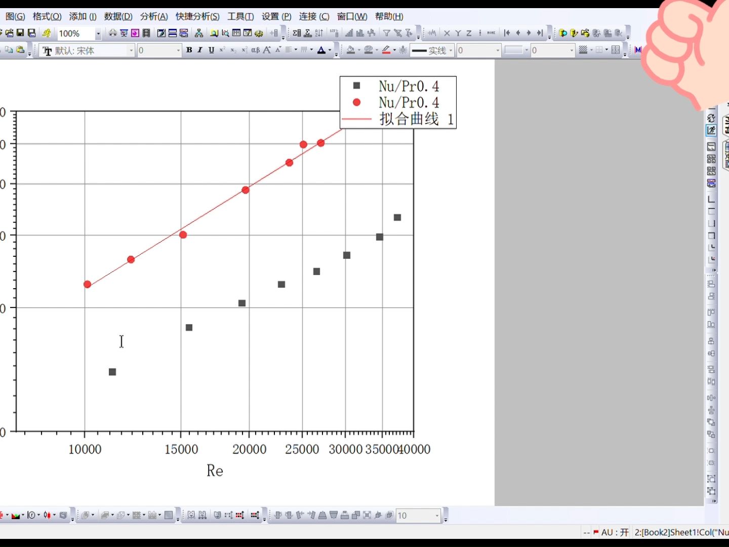 化工原理综合传热实验(Excel,Origin)