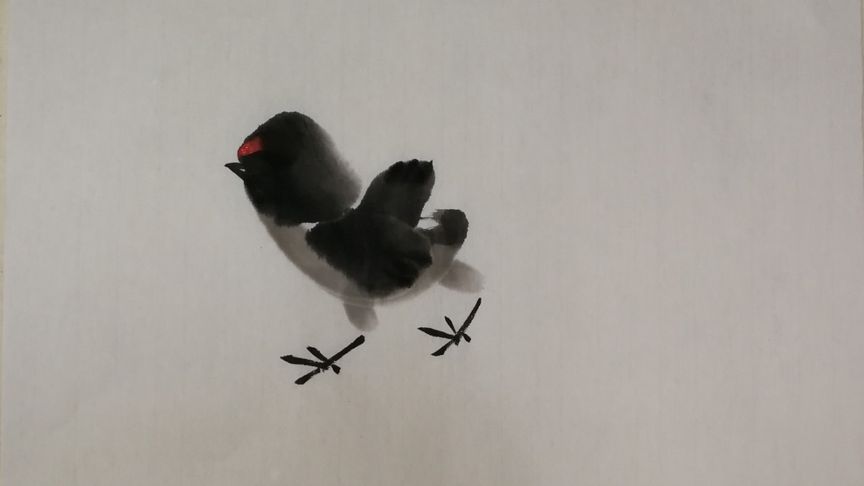 小鸡画法。谁动手谁学会,简单易学,你学会了吗?