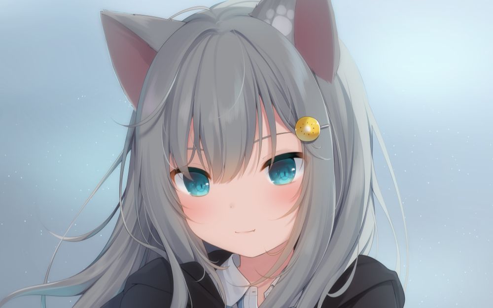 『动态壁纸』(猫羽雫)在风中的小猫