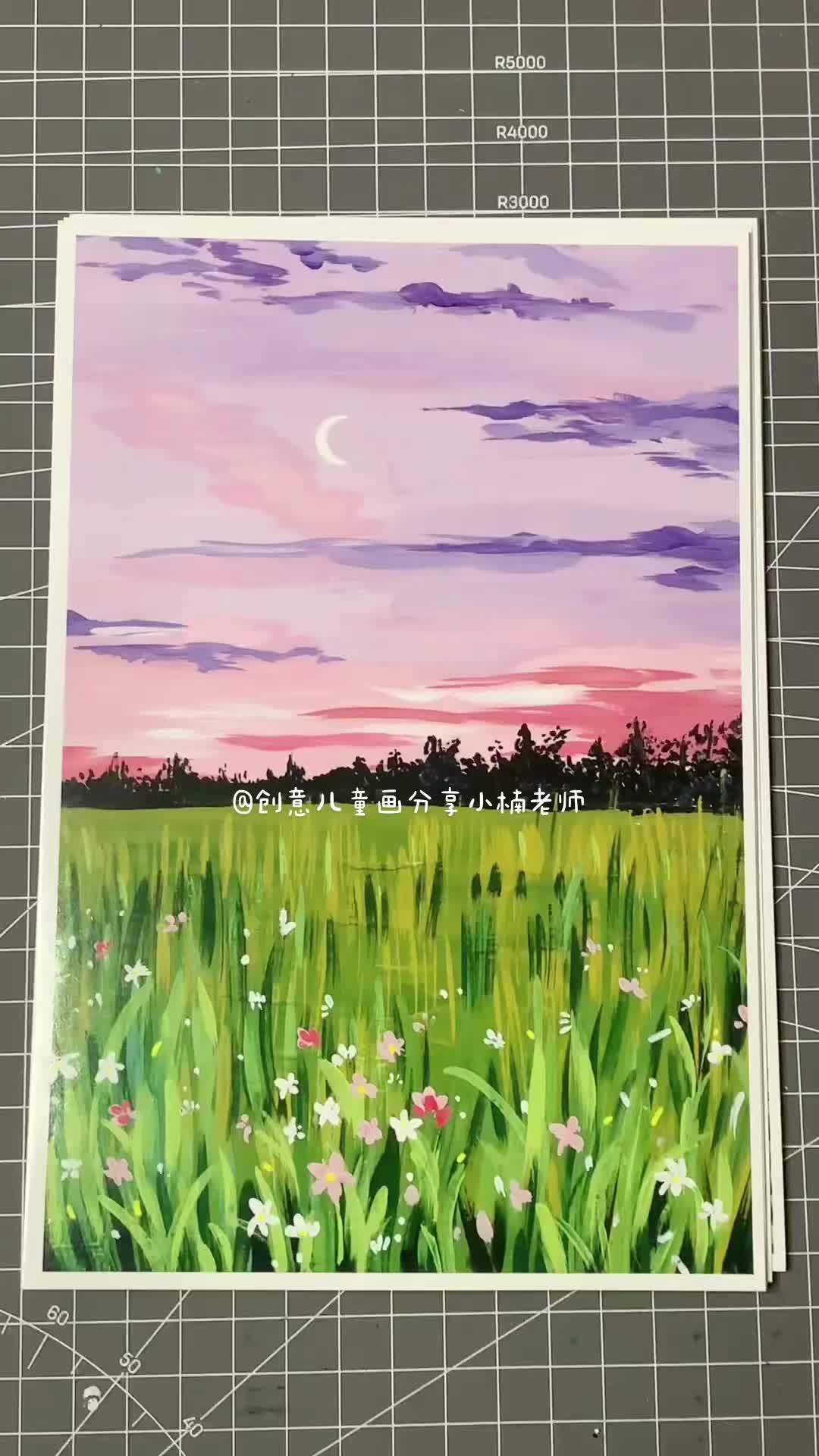 水粉入门|色彩基础|冷暖色、对比色、邻近色风景建筑画~