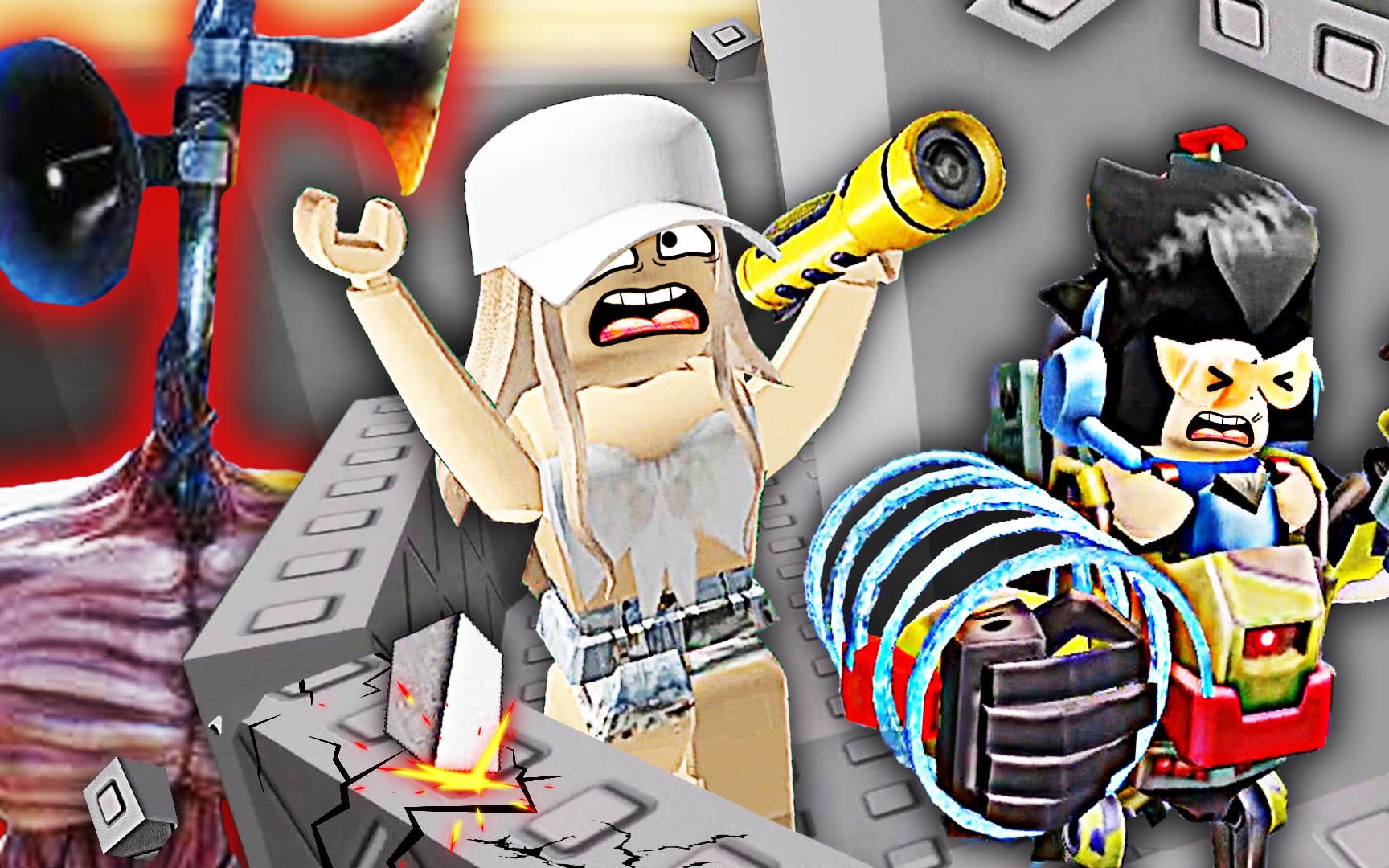 Roblox警笛头灾害模拟器 当警笛头变成了自然灾害就很神奇!屌德斯小熙