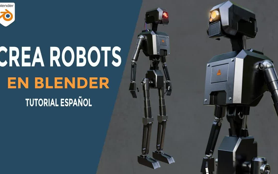 iBlender中文版插件 如何使用现有零件组装机器人硬表面机械模型动画...