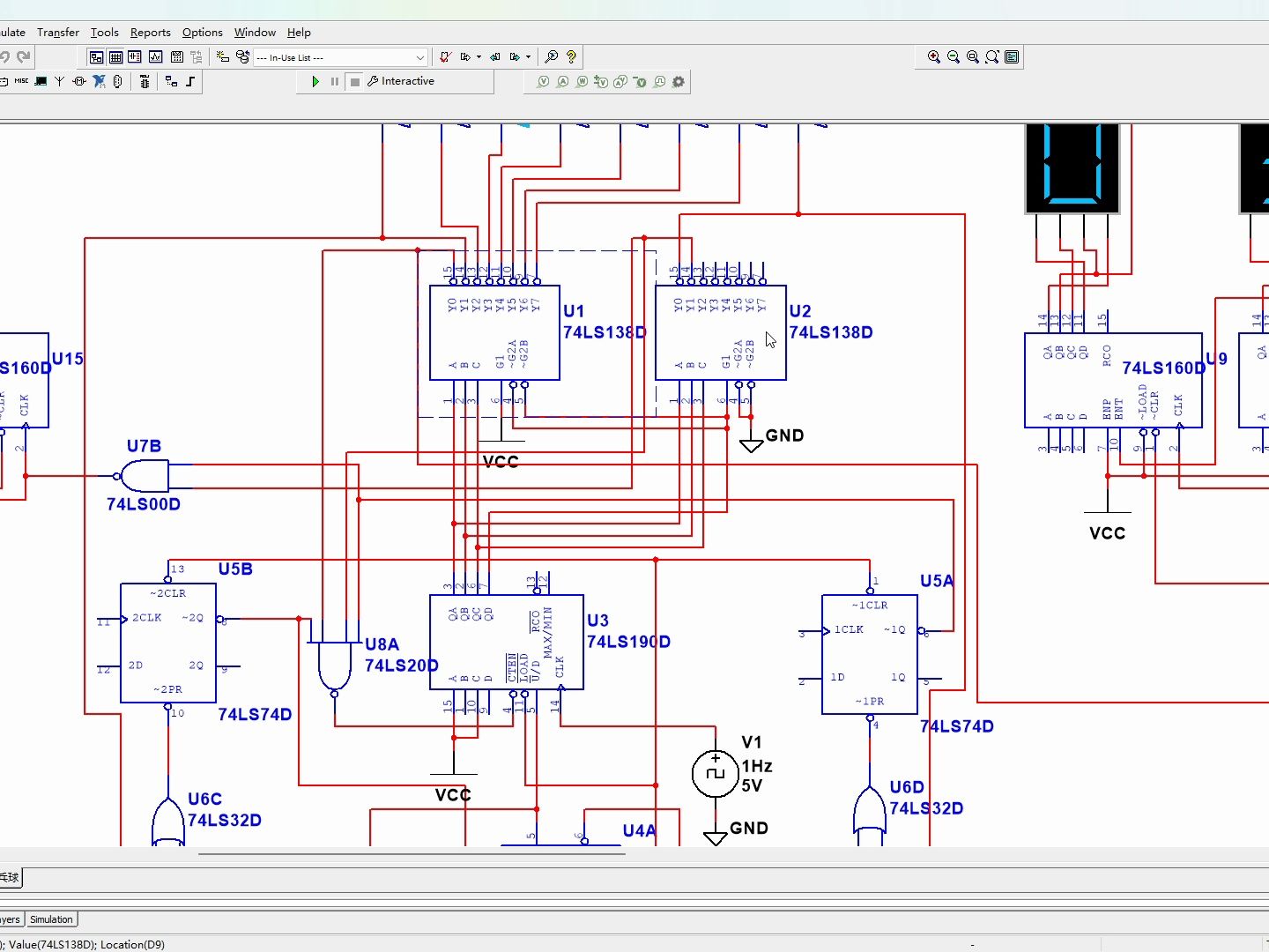 基于Multisim的乒乓球比赛设计