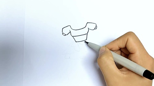 这个公主裙好看吗?创意简笔画,儿童画,公主裙子简笔画