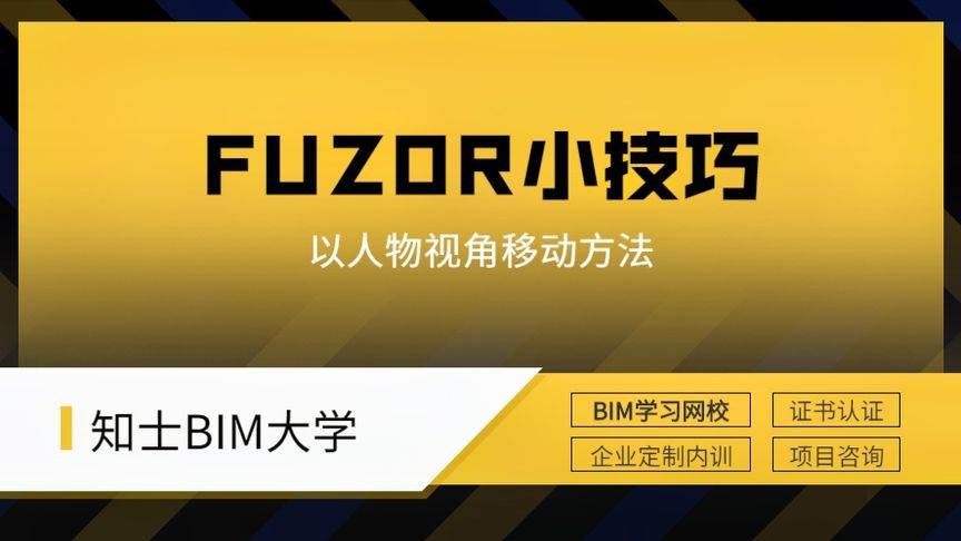 FUZOR软件中怎样以人物视角移动?