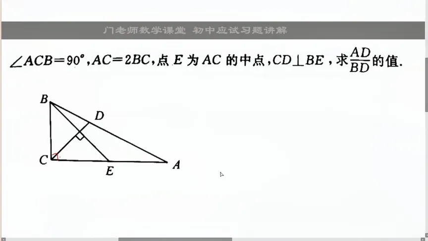 初中数学 相似三角形(基本功练习 双A字形相似构造)