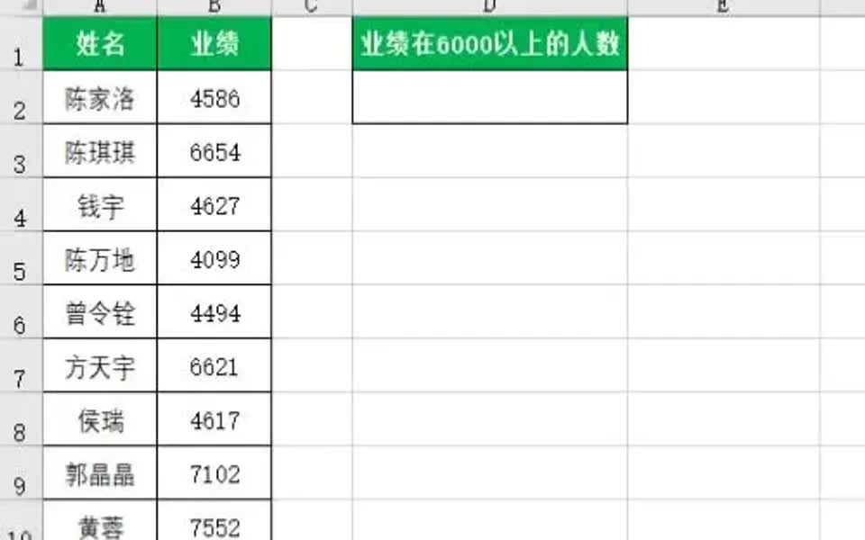 成都office培训:count函数按条件计数