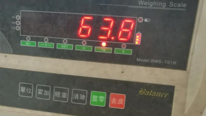 这是毛重,真不敢想像净重显示的数字,喜欢暴汗的感觉