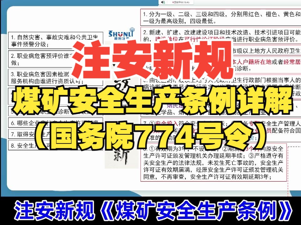 24年顺利注安《注安新规-煤矿安全生产条例详解》(国务院774号令)