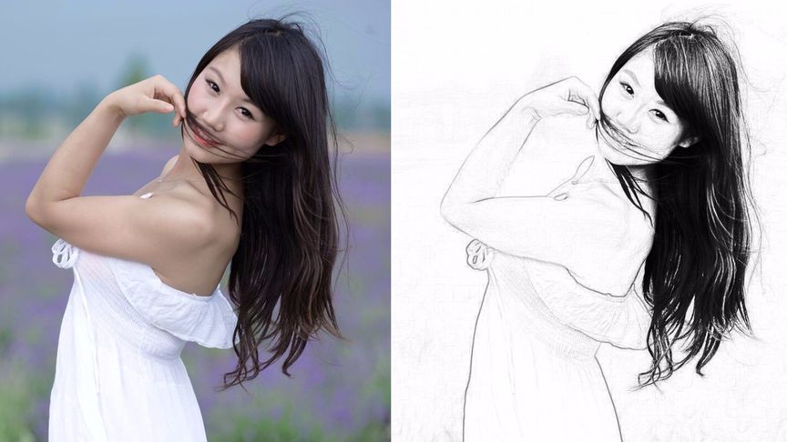 用PS把照片变成绘画模式