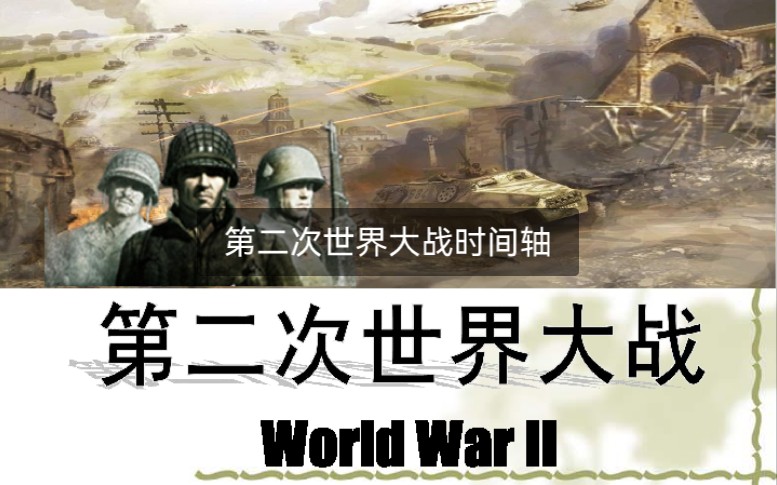 第二次世界大战局势发展时间轴(1939-1944)