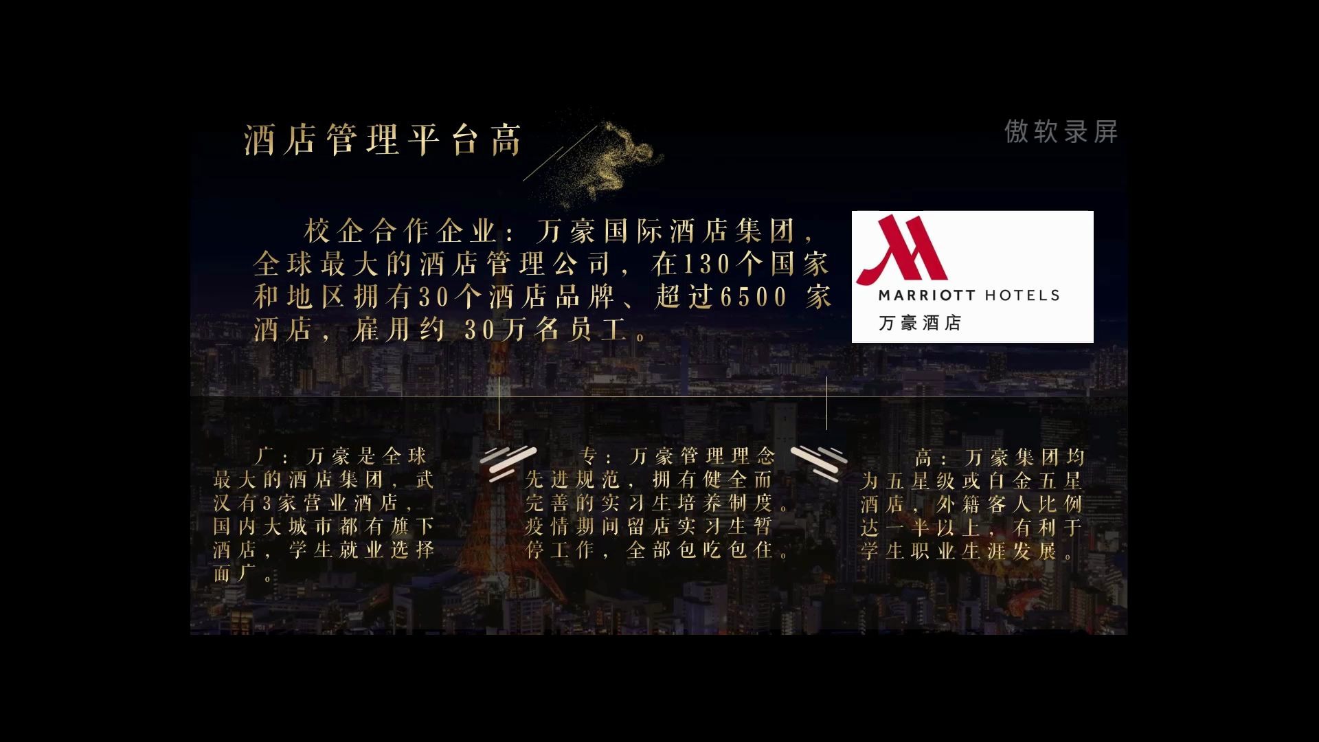 酒店管理专业内容