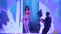 中国女大学生模特赛 T台内衣走秀