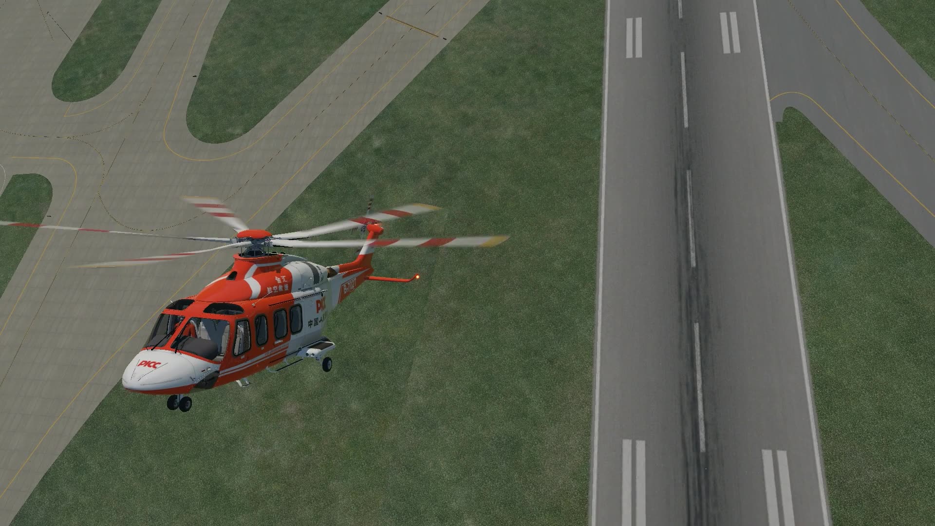 xplane11直升机模拟飞行-阿古斯塔AW139直升机莱维斯曼机动