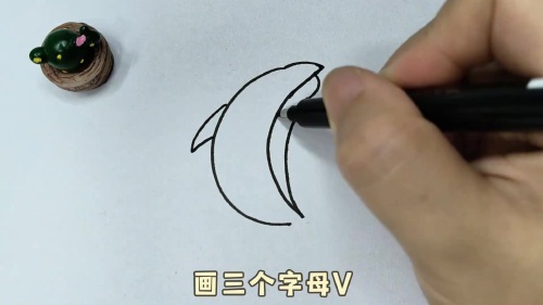 如何画海豚简笔画