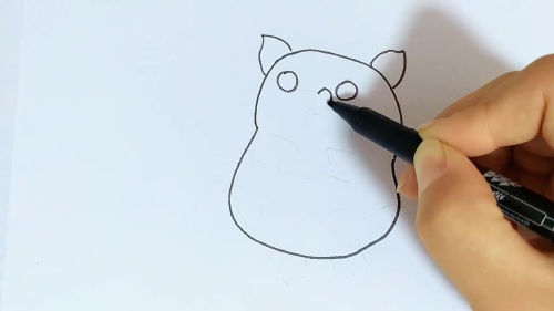 3895. 可爱的小猪怎么画?小猪简笔画,创意简笔画,少儿创意美术