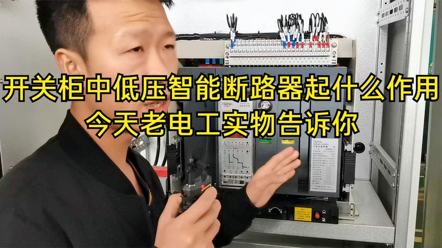 开关柜中低压智能断路器起什么作用,今天老电工实物告诉你