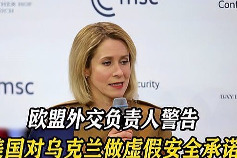 慕尼黑安全会议上,欧盟外交负责人警告,美国对乌克兰做虚假承诺
