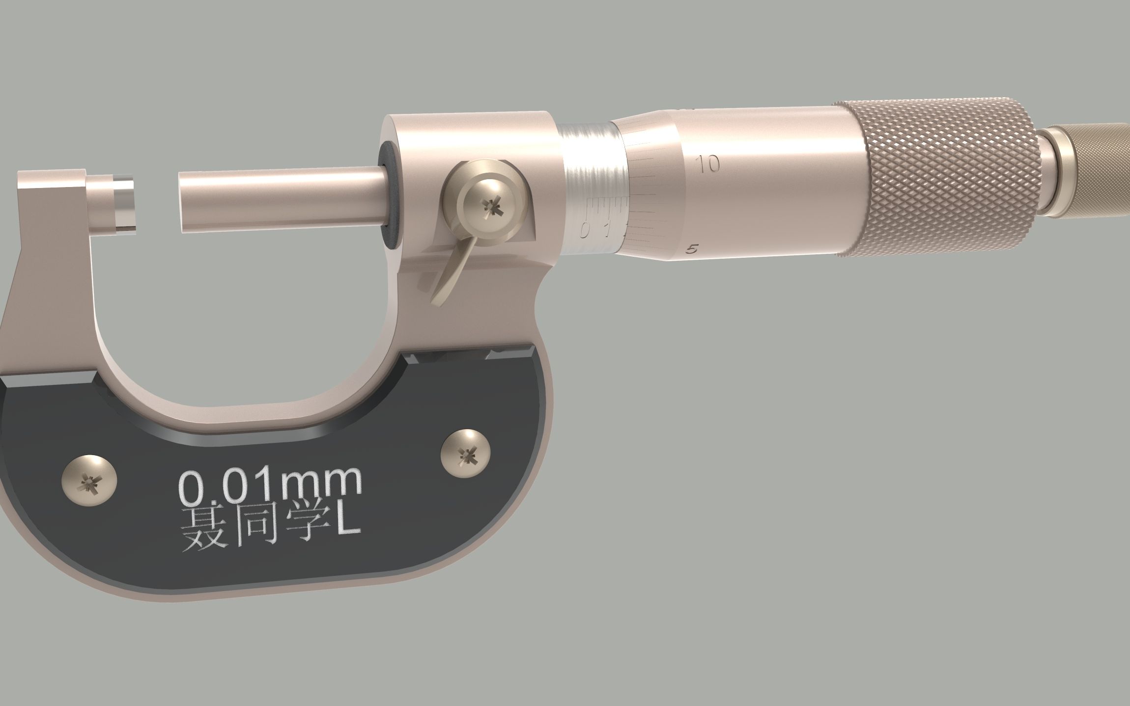 用3D动画带你了解螺旋测微器的内部组成