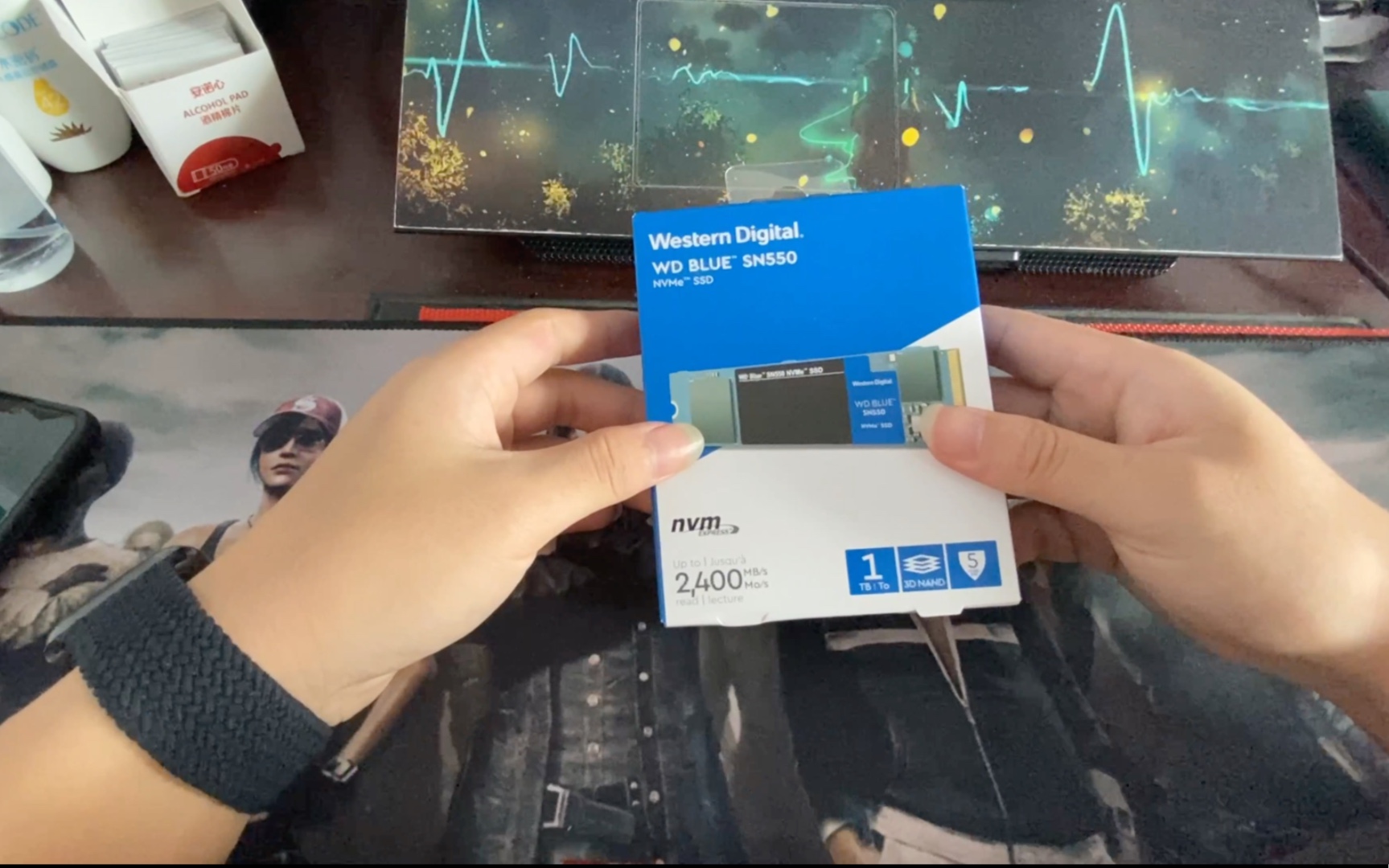 【开箱】某鱼购入西数sn550蓝盘1t,作为移动硬盘,你觉得怎么样呢?