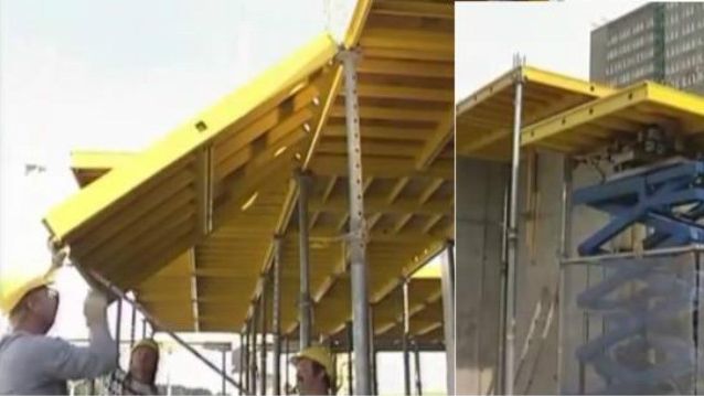 很不错的新型模板,可人工可机械操作安装,规范施工必备