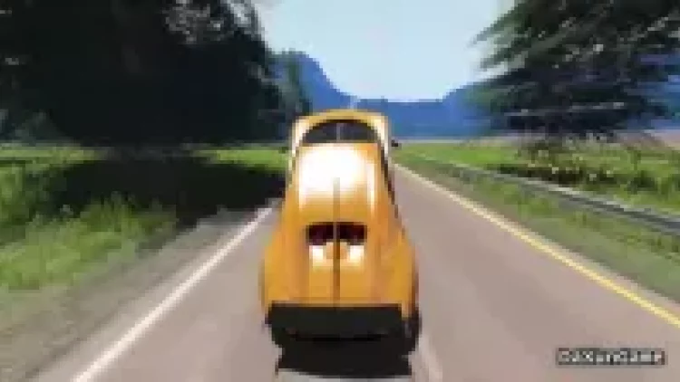 BeamNG车祸模拟器:当超级跑车开启翘头模式,后悔是来不及了