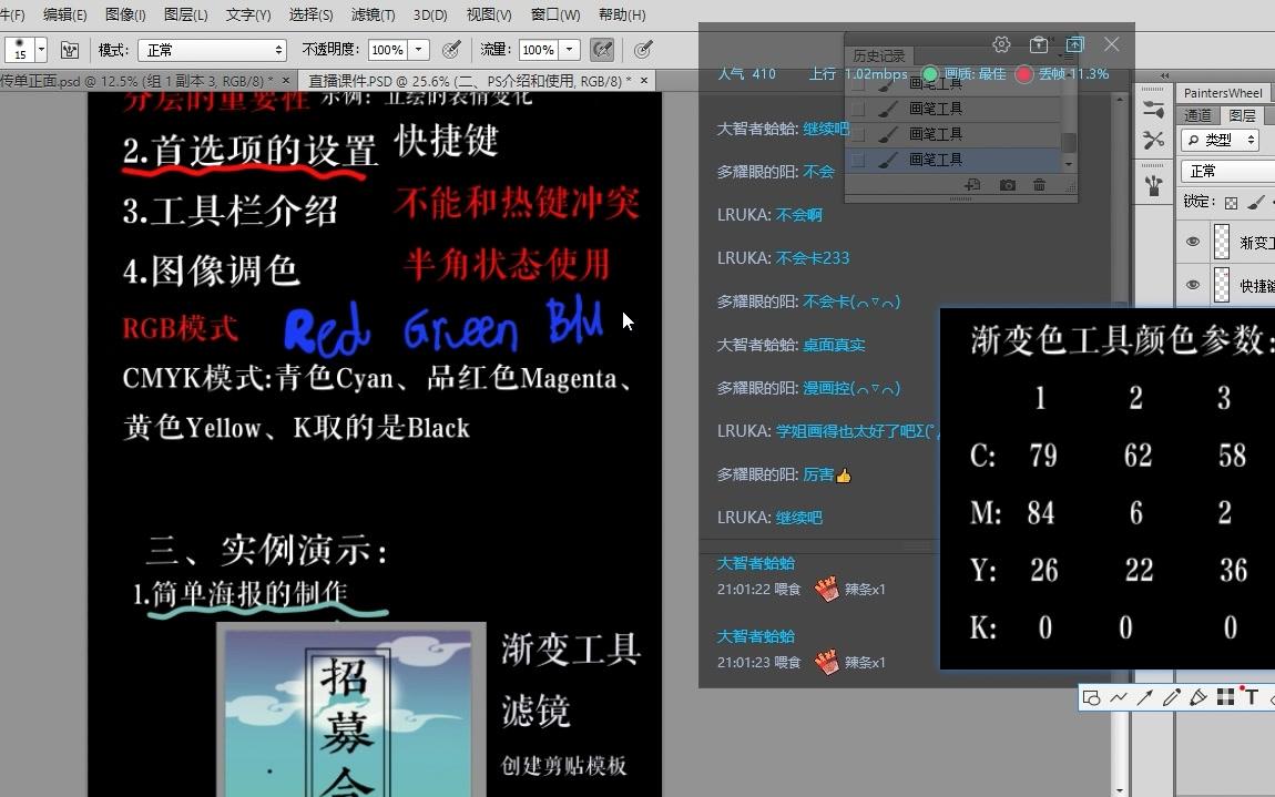 CMYK模式和RGB模式