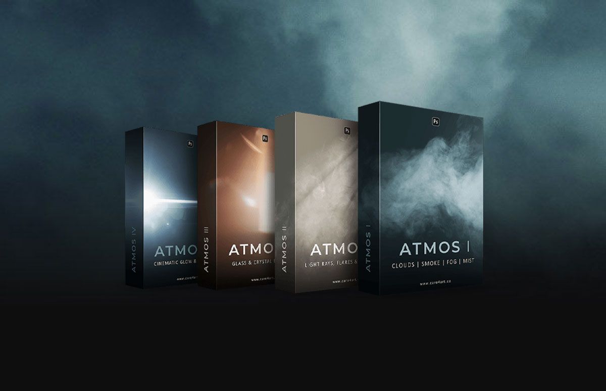 ...、眩光JPEG叠加层+PS笔刷 ATMOS I II III Master Collection Presets