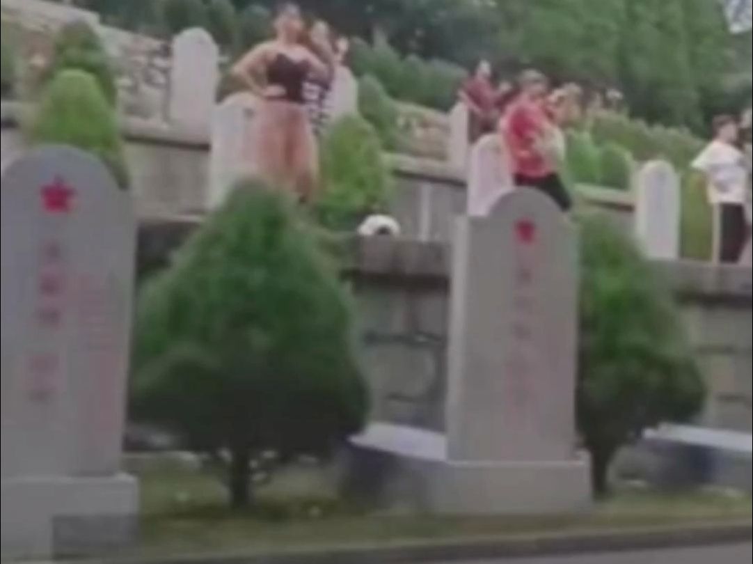 官方回应烈士陵园墓前多人跳广场舞:工作人员看到会劝离,将树立警示牌