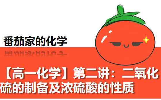 【高一化学】第二节:二氧化硫的实验室制备及浓硫酸的性质
