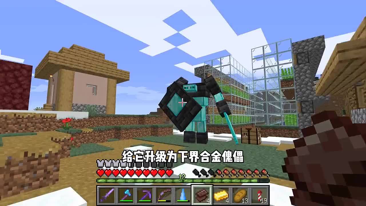 变异生物入侵(40):遇到恐怖的变异猪人,无敌的存在 #我的世界 #游戏 #.