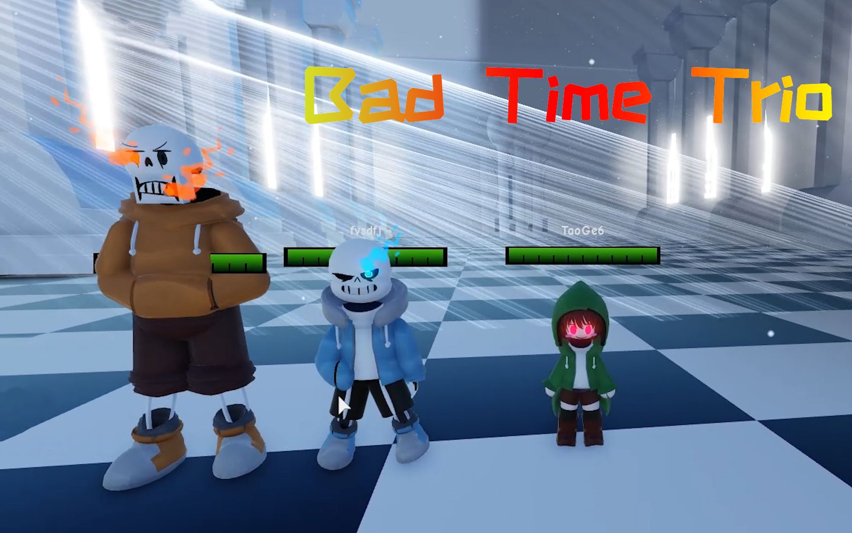 Roblox传说之下:三重审判来了!我扮演为SS Chara,谁敢接受审判