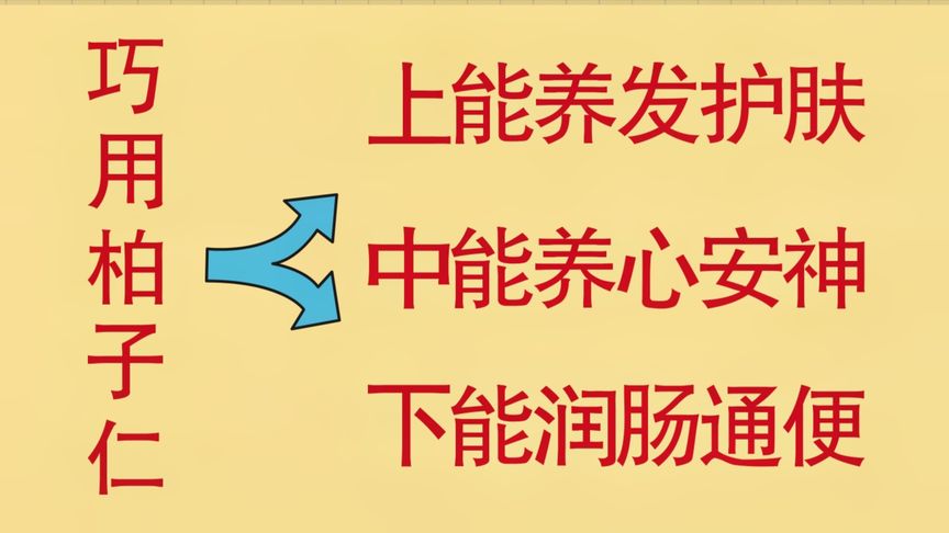 巧用柏子仁!上能养发护肤、中能养心安神、下能润肠通便