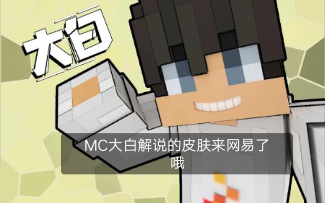 我的世界MC大白解说的皮来网易了