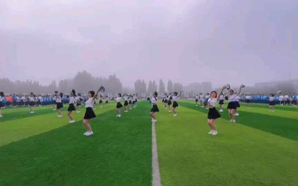 奋斗中学啦啦操表演《yes ok》