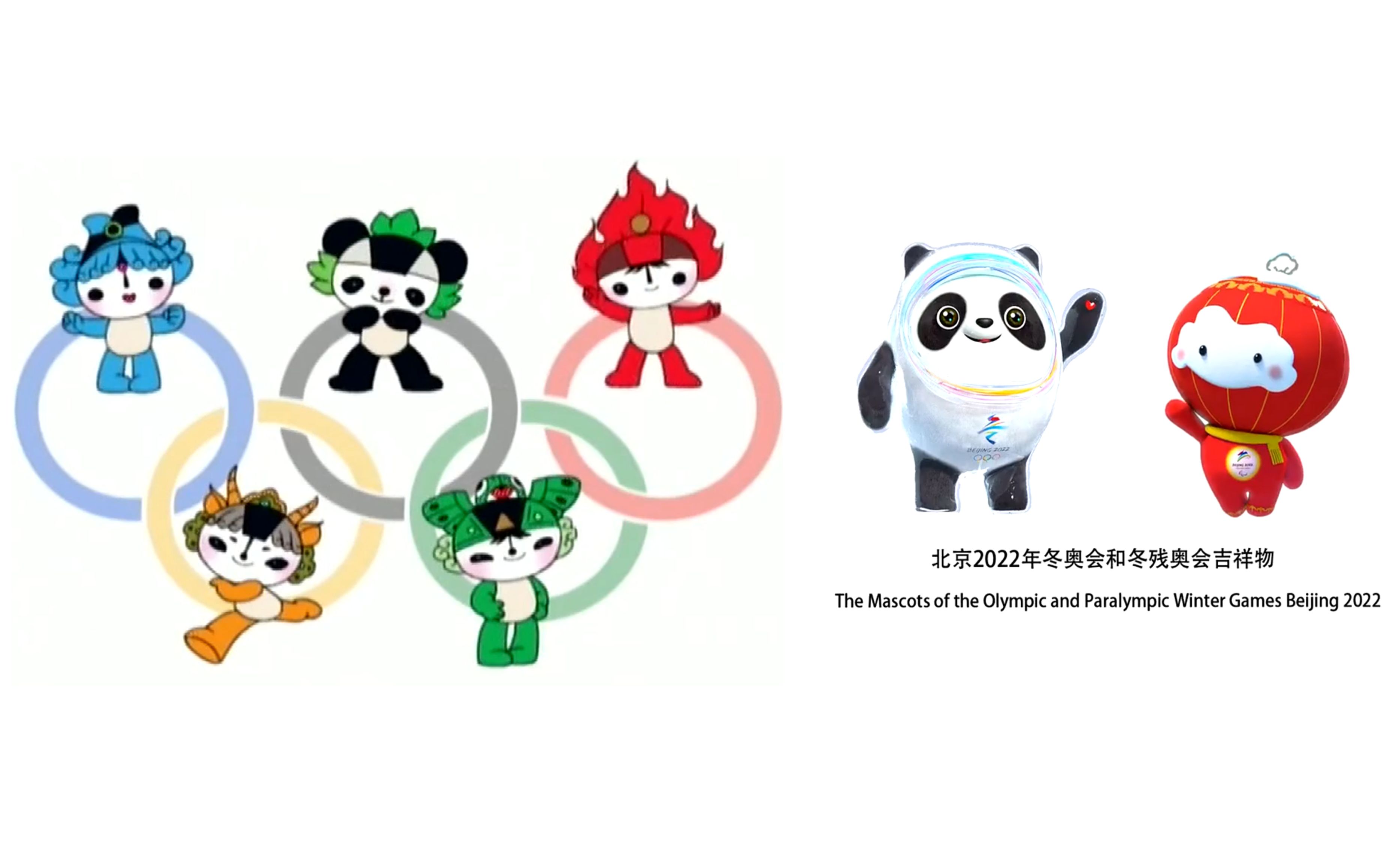 北京奥运会吉祥物“福娃”&冬奥会吉祥物“冰墩墩”&冬残奥会吉祥...