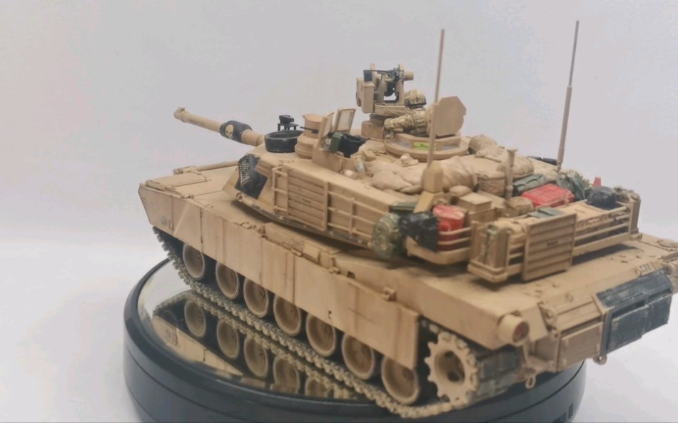 【模型制作】M1A2SEPV2坦克1/35麦田 美国陆军M1A2展示