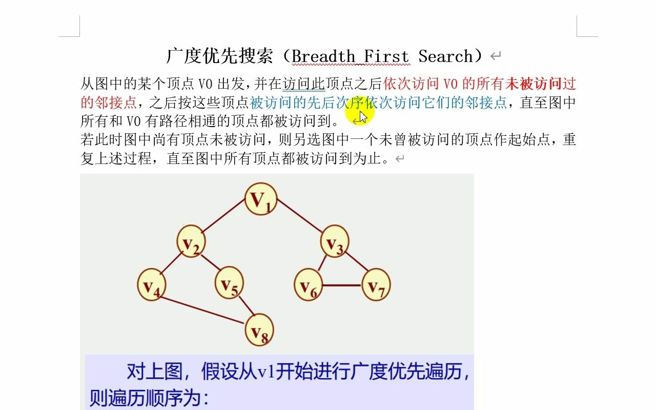 广度优先搜索(BFS)