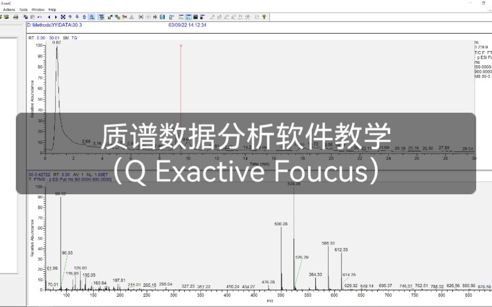 液质联用仪器讲解系列(十)—质谱数据分析软件讲解(Q Exactive Foucus...