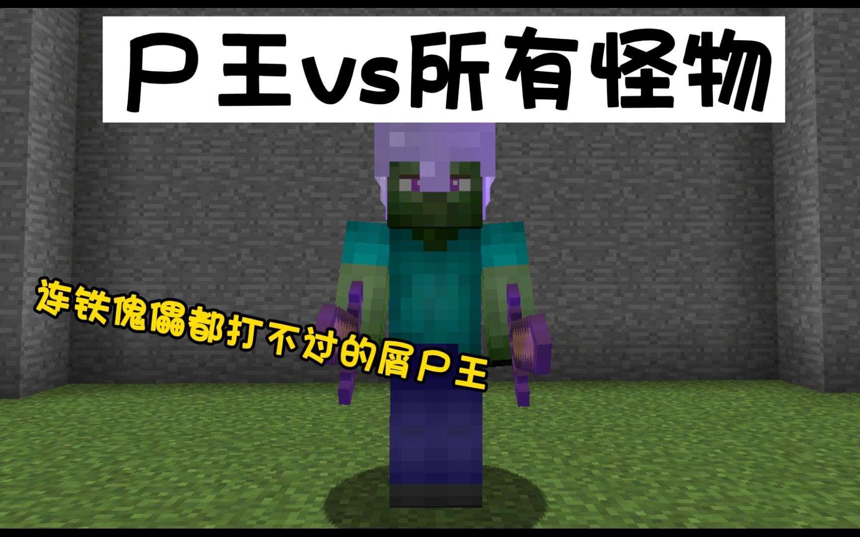 【我的世界怪物互怼#1】尸王vs所有怪物!