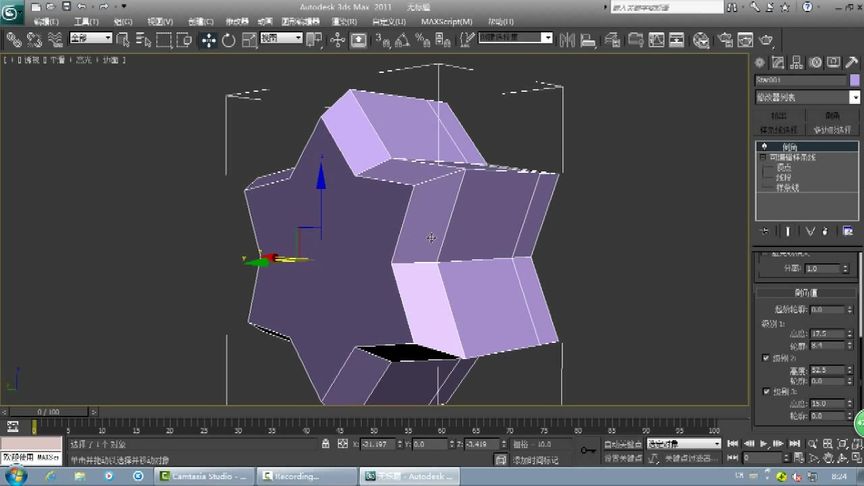 3dmax倒角模型创建方法,3d倒角建模,修改器倒角工具