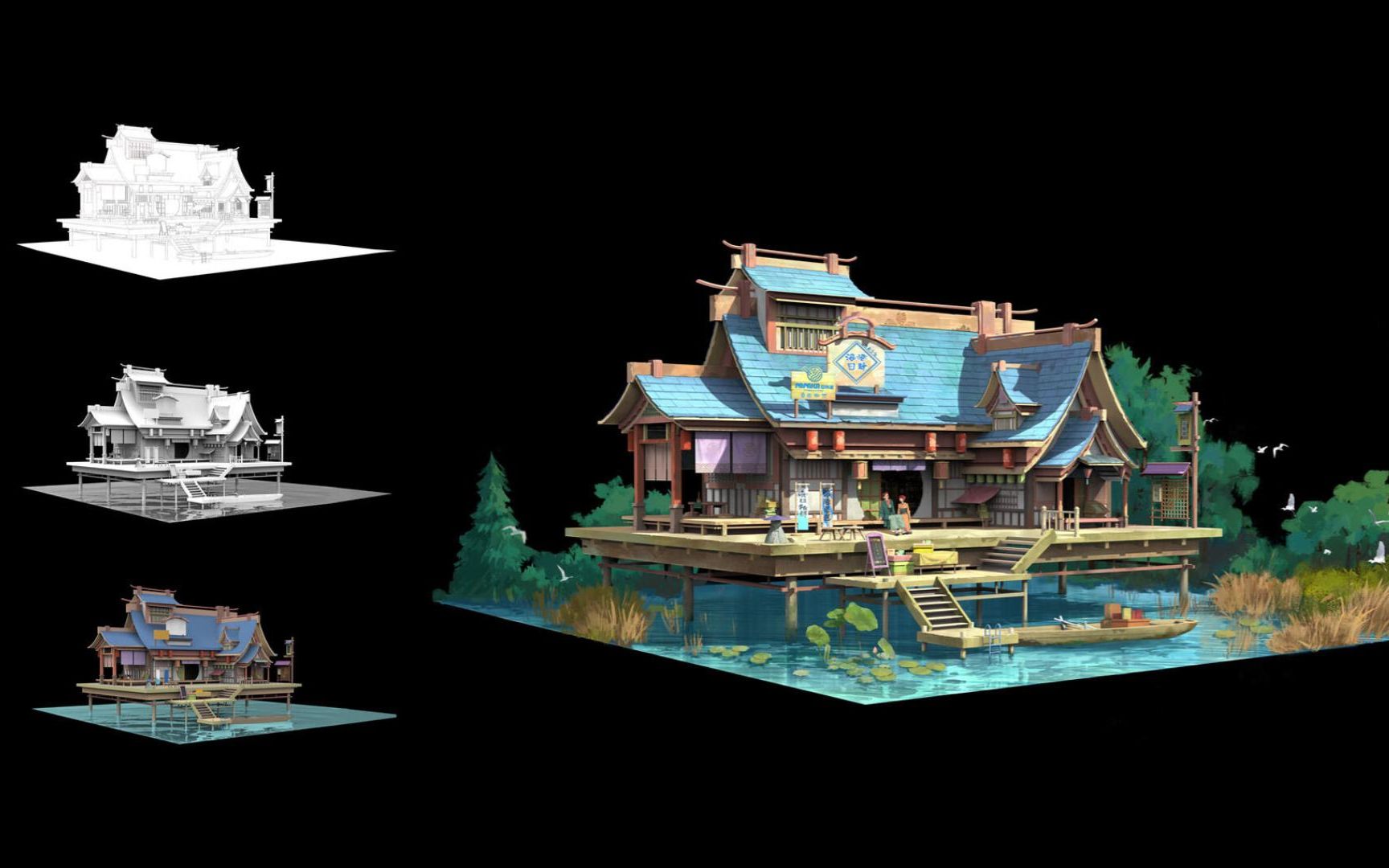 3dmax新手教程,次世代场景建模+渲染全流程