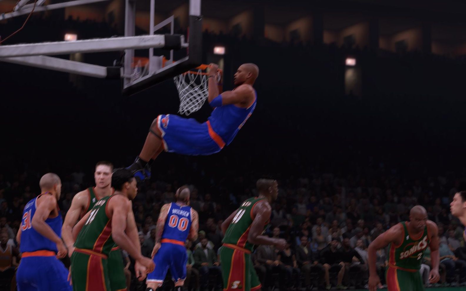 【NBA 2K16】林书豪助攻卡特空接双手挂框扣引体向上 各单节精彩...