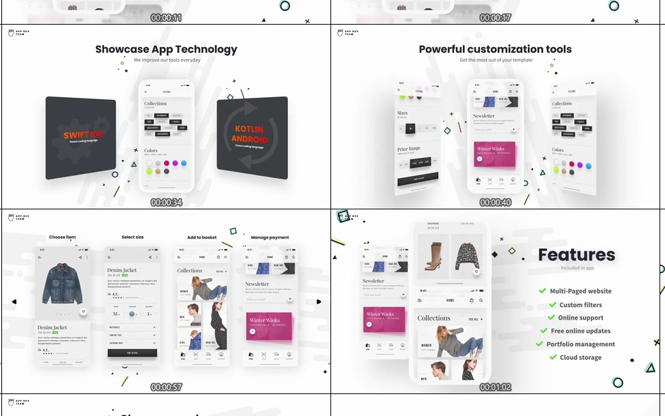 14998-APP应用程序演示包AE模板
