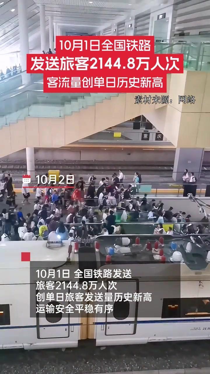 ...10月2日,全国铁路预计发送旅客1820万人次,安排加开旅客列车1028...
