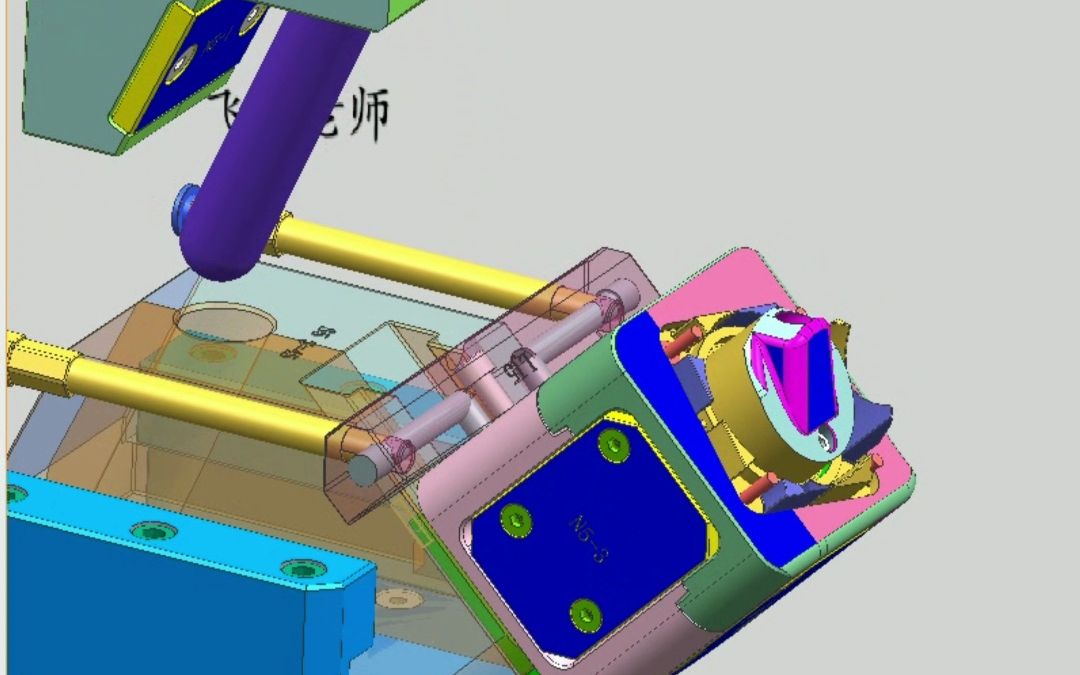塑胶模具经典的转向滑块结构