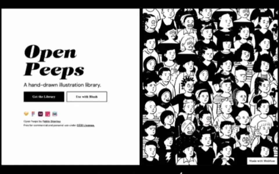 UI设计师必备「免费商用插画网站OpenPeeps